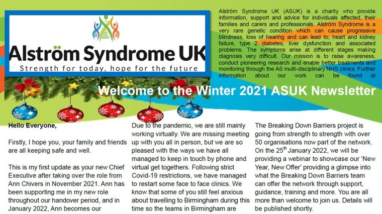 Alstrom Syndrome – Support & Information