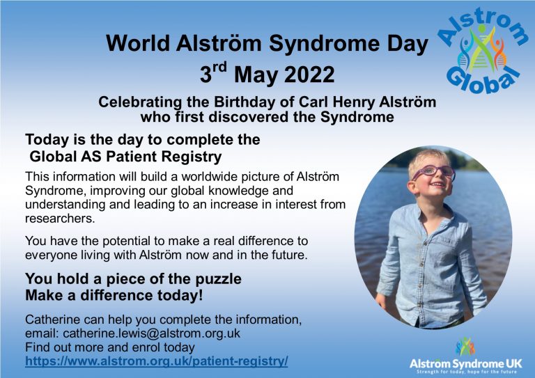 World Alström Syndrome Day is HERE!! – Alstrom Syndrome